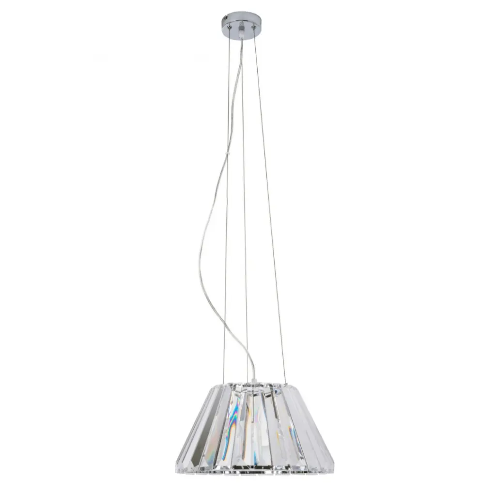 Senza 1 Light Polished Chrome Crystal Pendant SEN01CH Magnalux ...