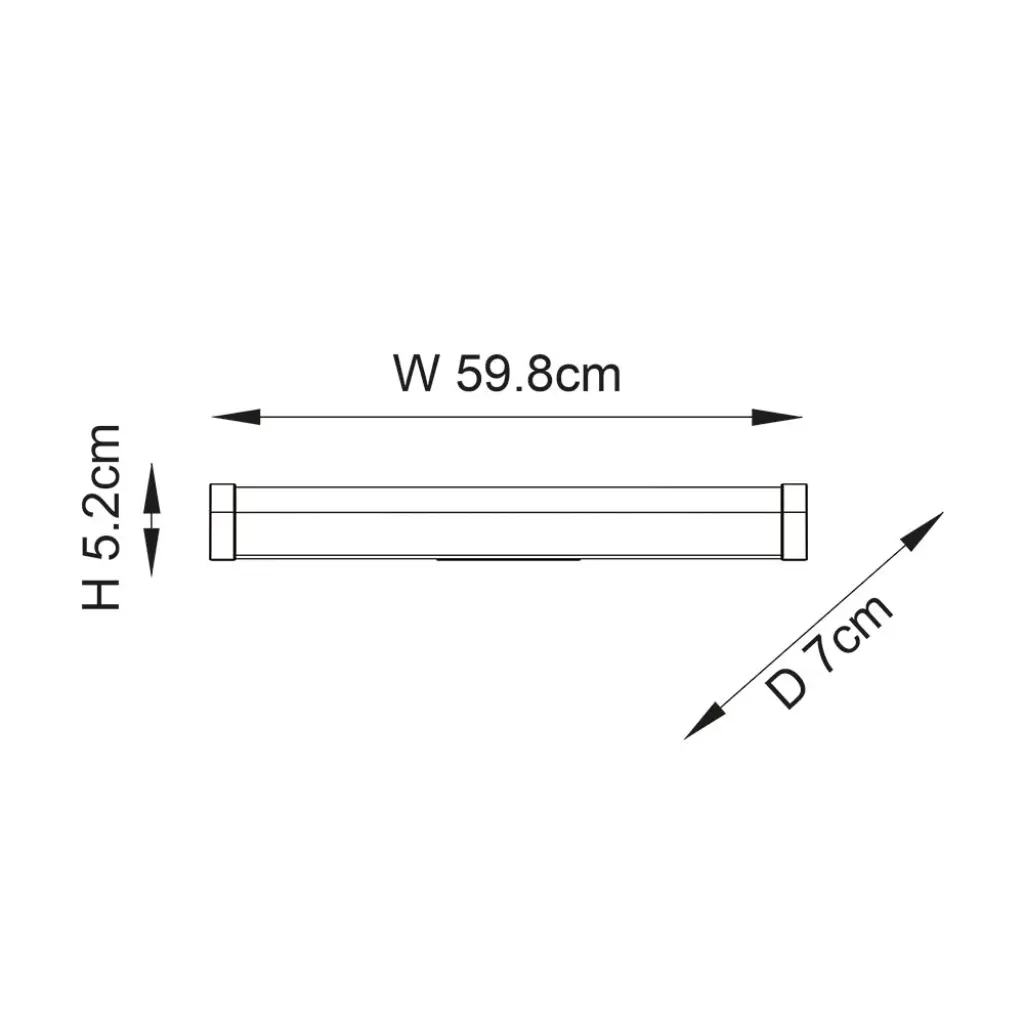 Endon Lighting 76656 Moda LED Flush Bathroom Wall Light IP44 ...