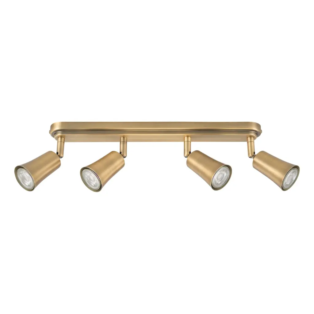 Dar Lighting JED8442 Jedrek 4 Light Spoltlight Bar | outsidelights.ie