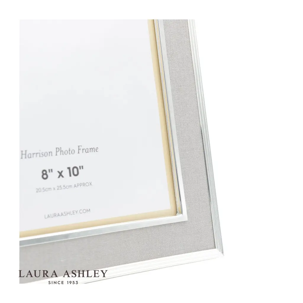 Laura AshleyLA3679470-Q Harrison Pale Charcoal Grey Linen Photo Frame ...