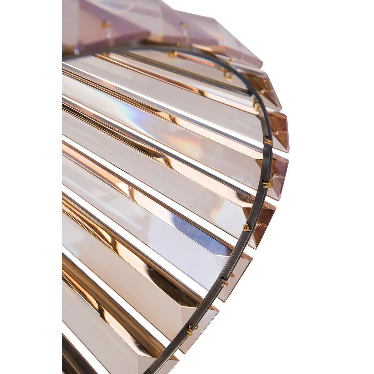 Senza 1 Light Antique Brass, Amber Crystal Pendant SEN01AB Magnalux ...