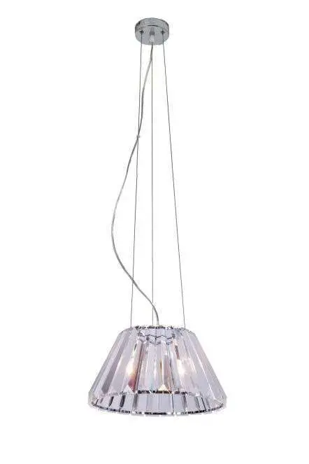 Senza 1 Light Polished Chrome Crystal Pendant SEN01CH Magnalux ...